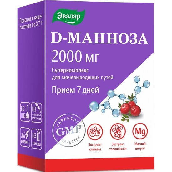 БАД Эвалар d-манноза Суперкомплекс 7 саше
