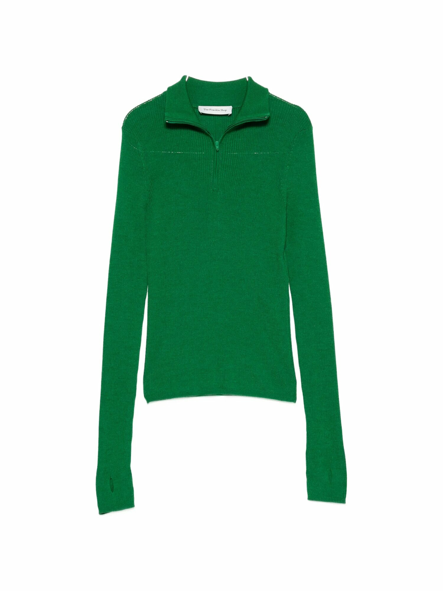 Свитер Sade ribbed-knit half-zip sweater