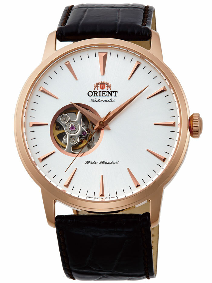 Наручные часы ORIENT Automatic, бежевый, коричневый, золотой — фото 1