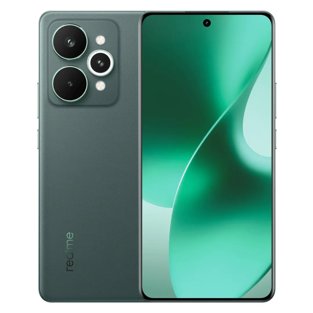 Смартфон Realme 15 Pro 5G 8/256ГБ Русская версия, Процессор Snapdragon 7 Gen 4 5G，Зеленый, NFC*