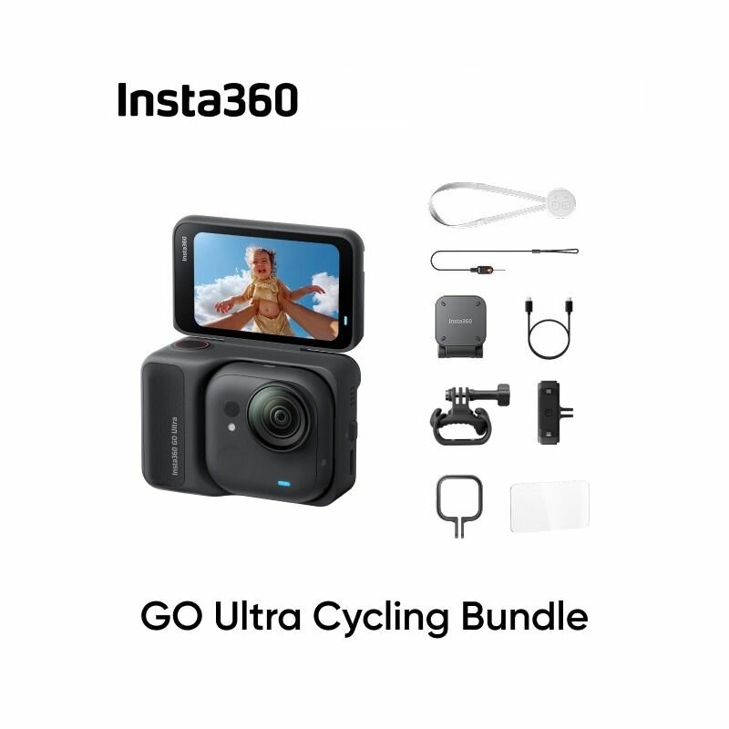 Insta360 GO Ultra Крошечная камера 4K с функцией громкой связи, легкая и портативная, длительное время автономной работы, водонепроницаемая