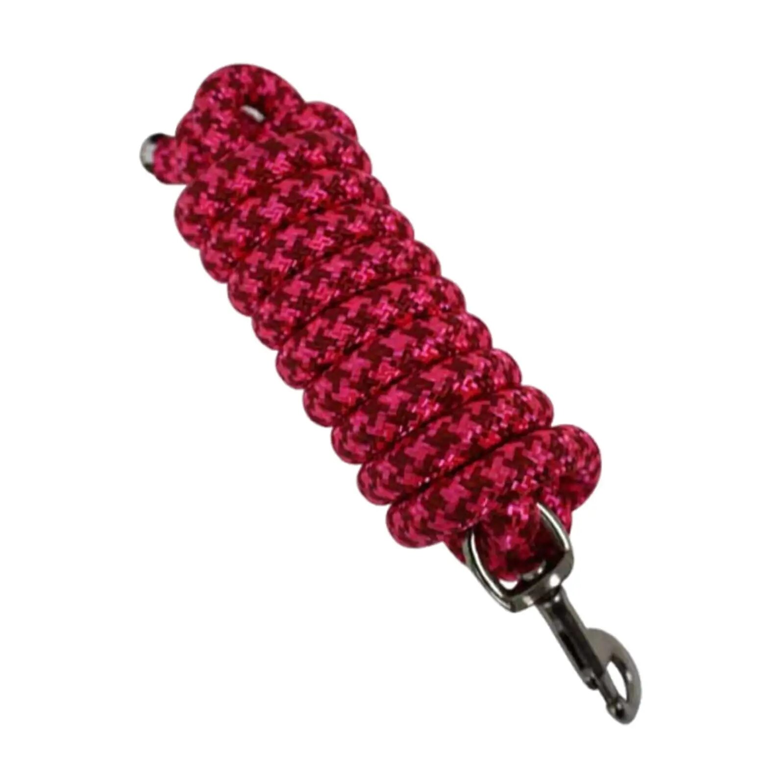 Tooyful Длинный поводок для лошади из нейлона 250 см RedPink