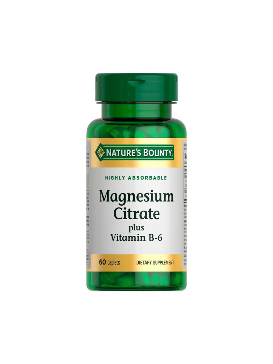 Nature's Bounty Цитрат магния с витамином В6 / Magnesium Cit