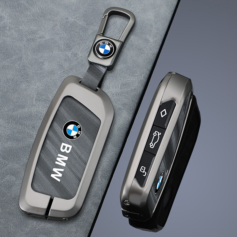 Чехол для ключа BMW для моделей 2024 года X1, X5, X7, 5 Series, 7 Series, i5, iX, XM, X6 Черный одинарная оболочка