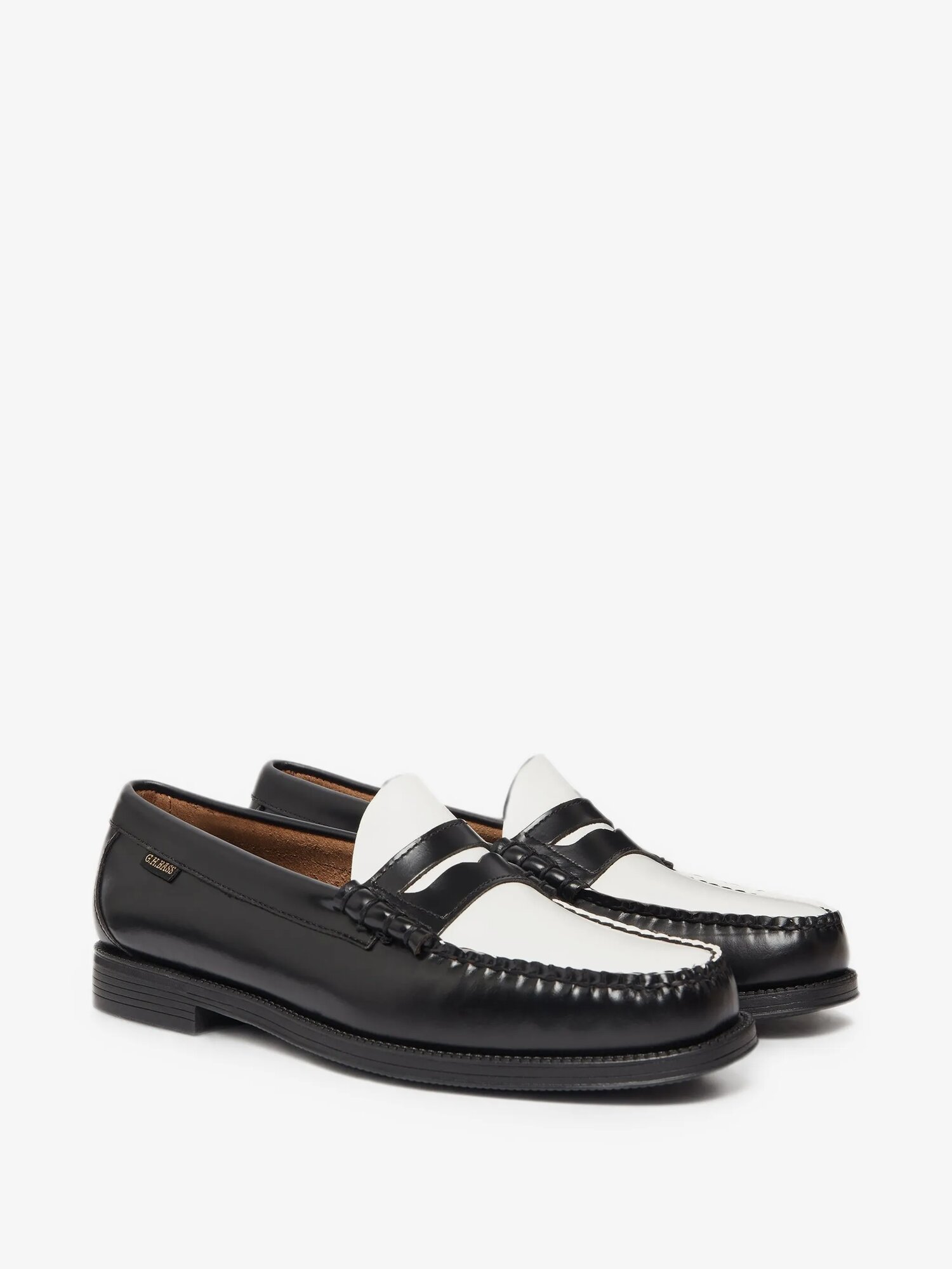 Лоферы G.H.BASS Larson Flag leather loafers, размер 40.5, черный — фото 1