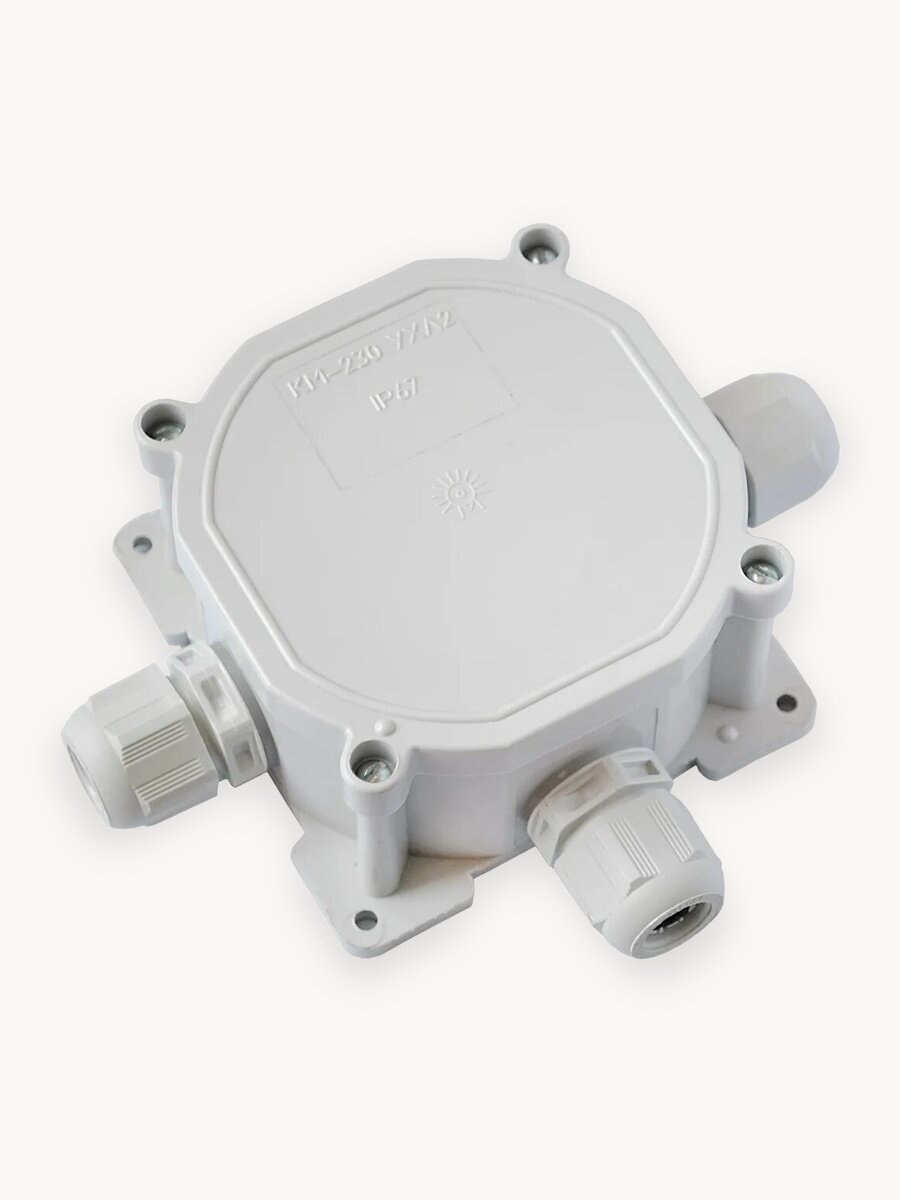 Коробка расп. ОП 75,7x75,7x44.5мм IP67 4 ввода PG-9 Bylectrica