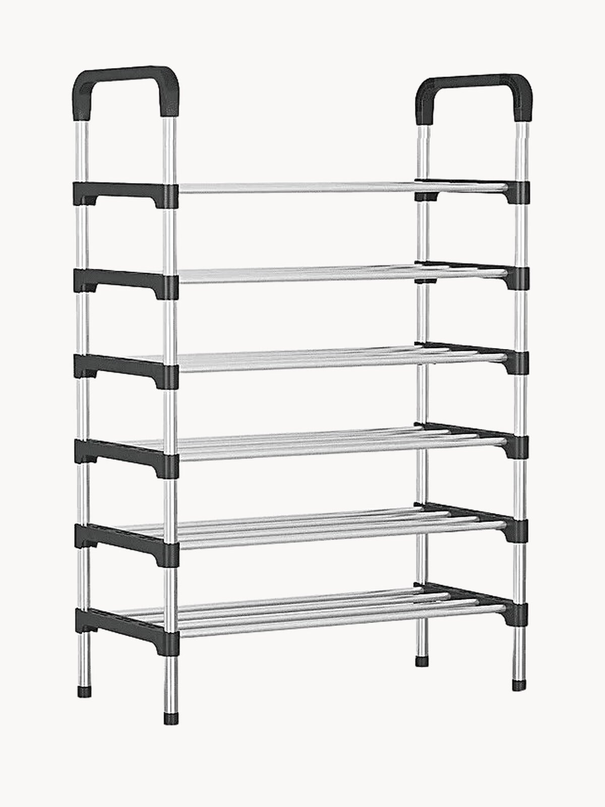 Стеллаж в прихожую, подставка для обуви 6 ярусов разборная металлическая