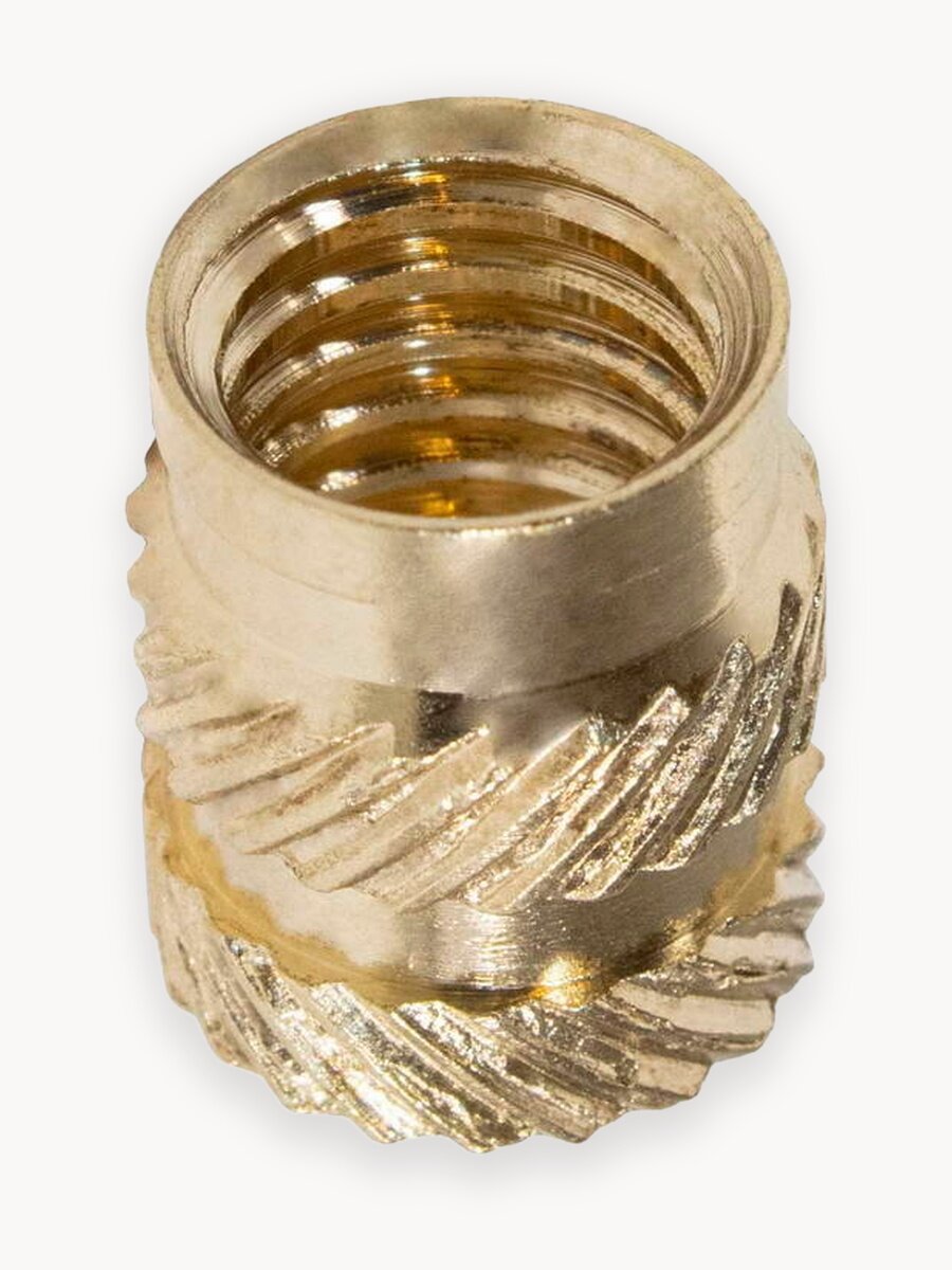 Вплавляемая термоустановочная латунная гайка М3х3х5 мм, 20 штук