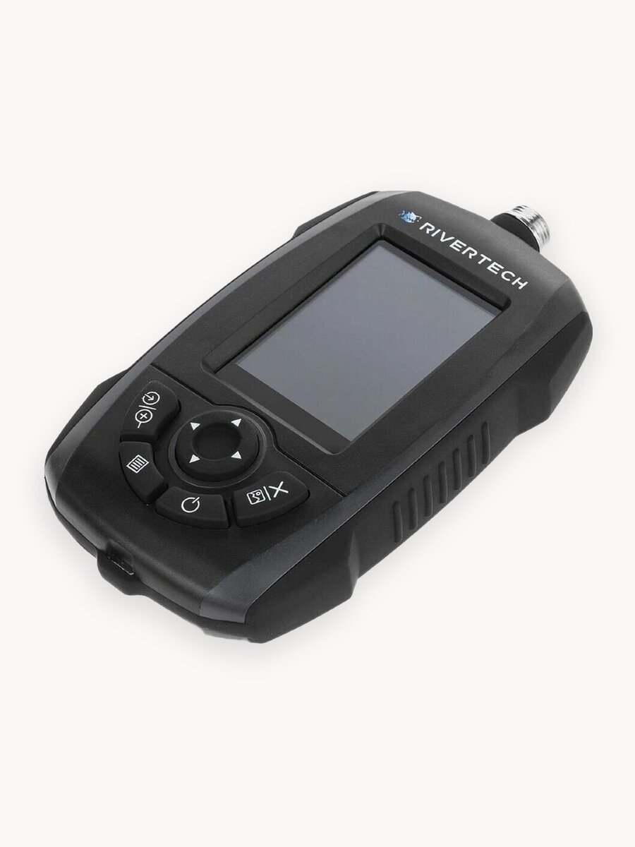 Эхолот Rivertech 8, беспроводной, GPS, 2D и 3D эхолокация, черно-белый дисплей, черный