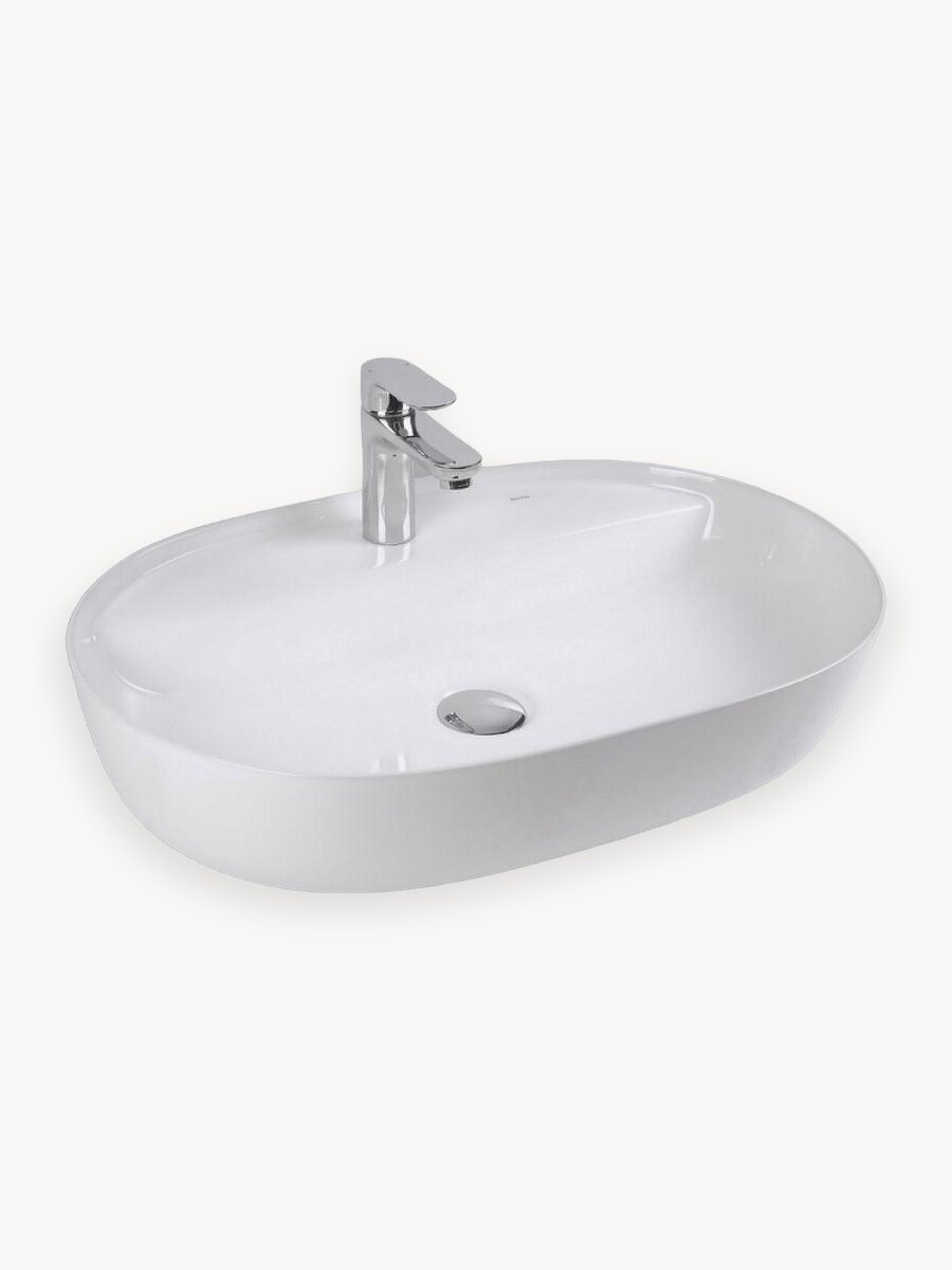 Раковина Bond 60 S01-600 Белая глянцевая фарфор накладная 60 Италия