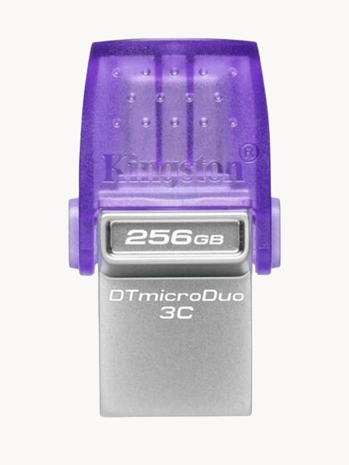 Флешка USB Kingston DataTraveler microDuo 3C 256ГБ, USB3.0, фиолетовый [dtduo3cg3/256gb]