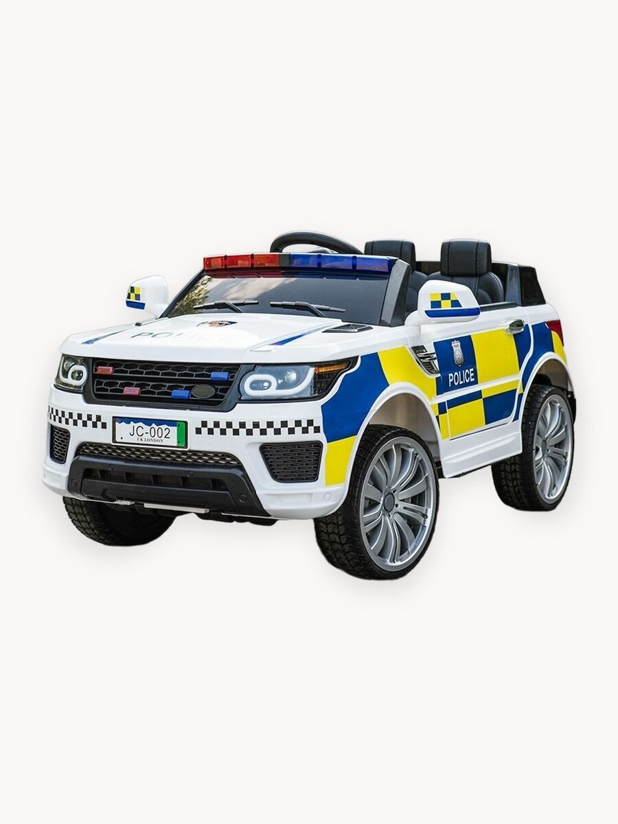 Детский электромобиль, четырехколесную полицейскую машину, можно использовать в качестве ремня качания