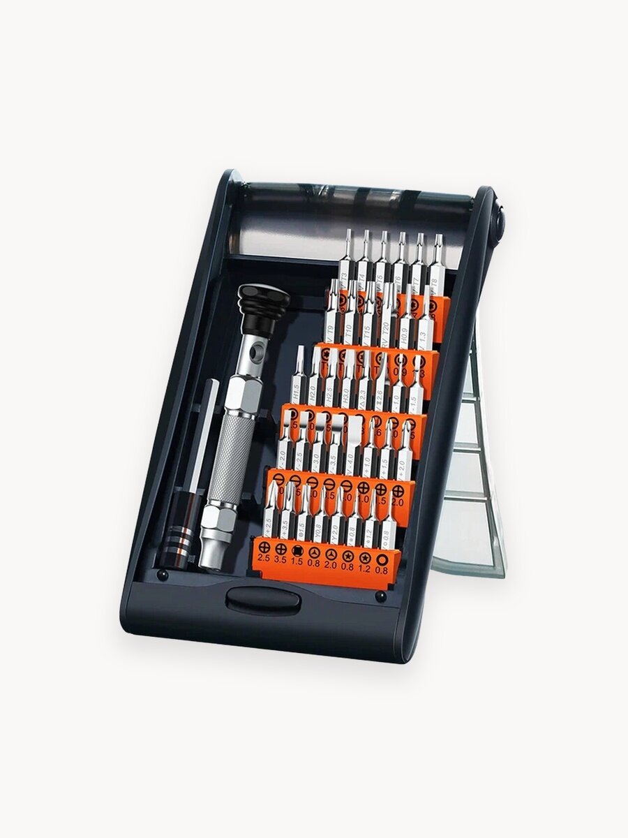 Набор отверток для электроники UGREEN CM372 (80459) 38-in-1 Aluminum Alloy Screwdriver Set. Цвет: черный