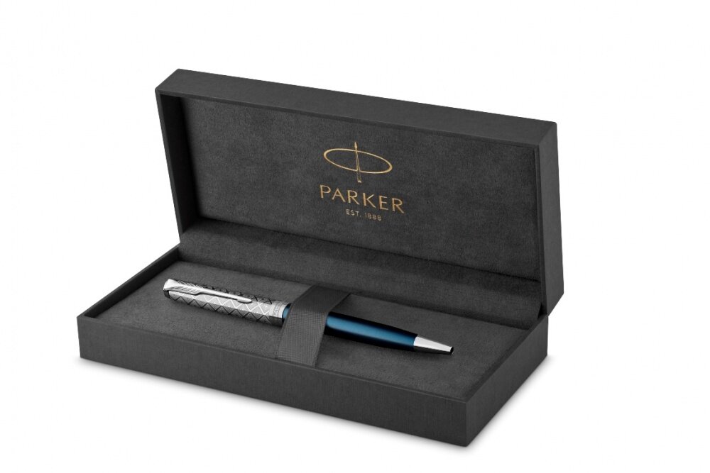Ручка шариковая Parker Sonnet Premium Refresh BLUE CT, стержень: M, цвет чернил: black , в подарочной упаковке 2119649