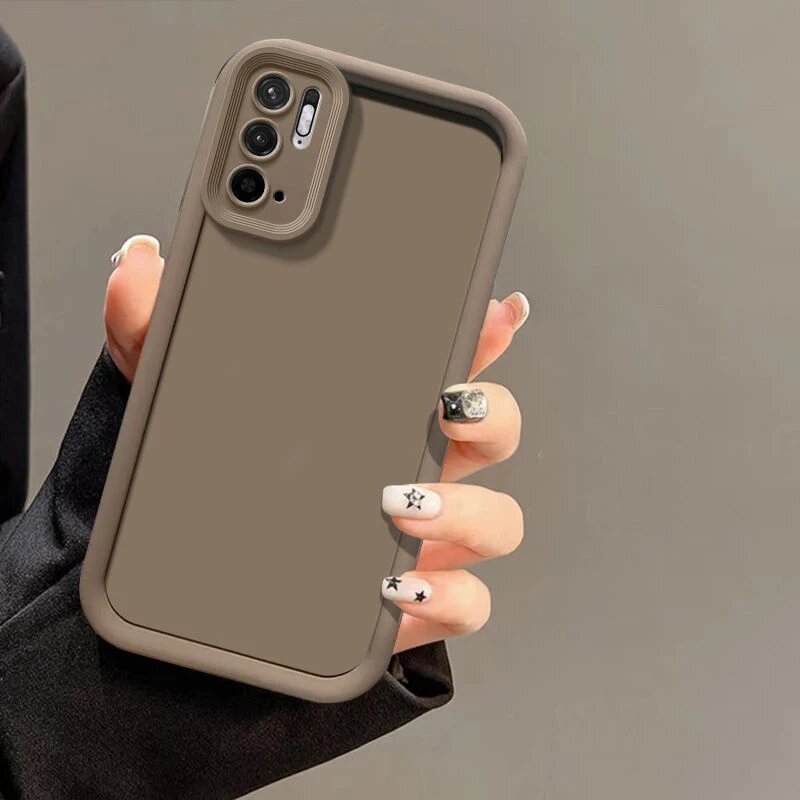 Чехол Для Телефона Xiaomi Poco M3 Pro 5G - Противоударный, Матовый, Poco M3 Pro 5G, TY brown
