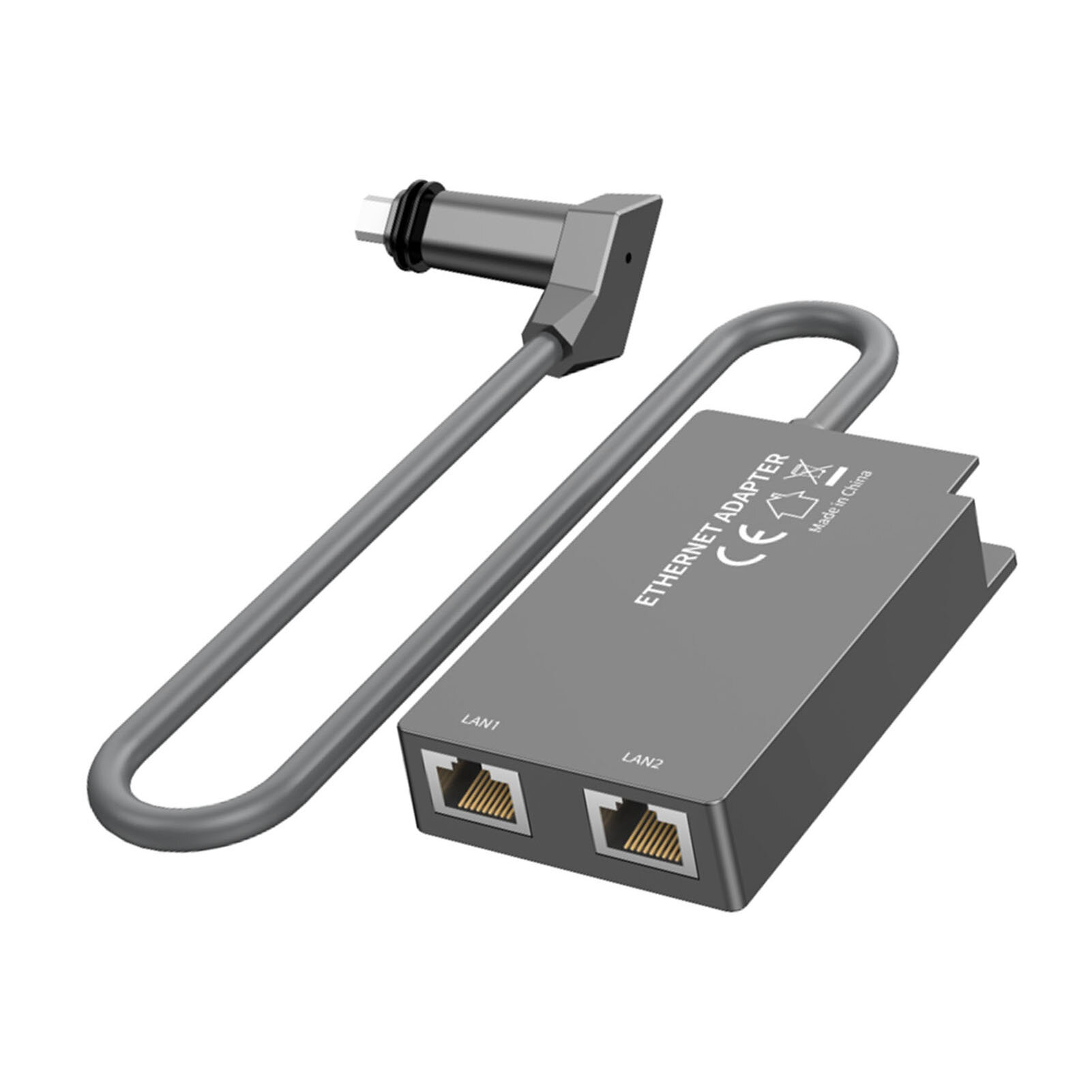 Спутниковый адаптер Ethernet 2 порта RJ45 Проводной адаптер внешней сети Ethernet 1 Гбит/с для Gen 2 V2