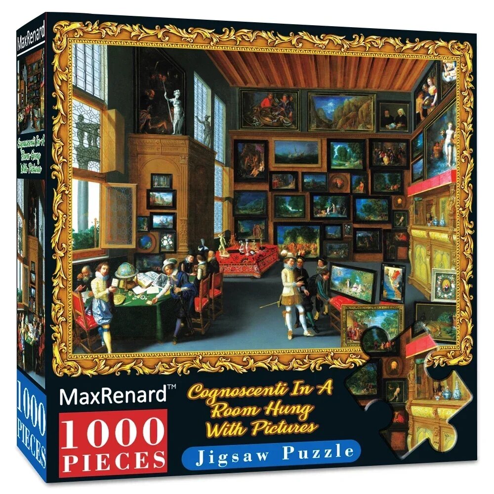 Пазл MaxRenard 1000 шт "Коллекционер в зале с картинами"