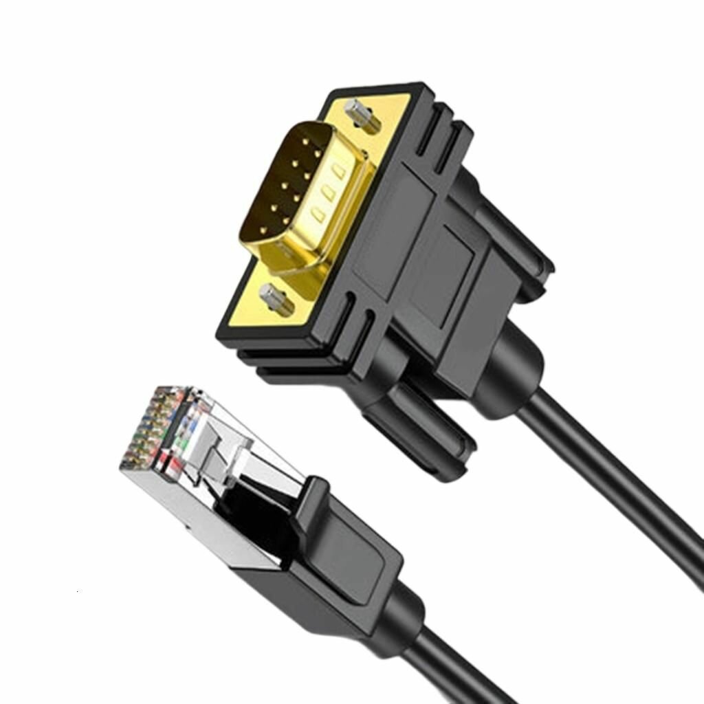 Кабель RJ45 To RS232 Male с защитой от помех для Cat5 Ethernet, - Мужская голова