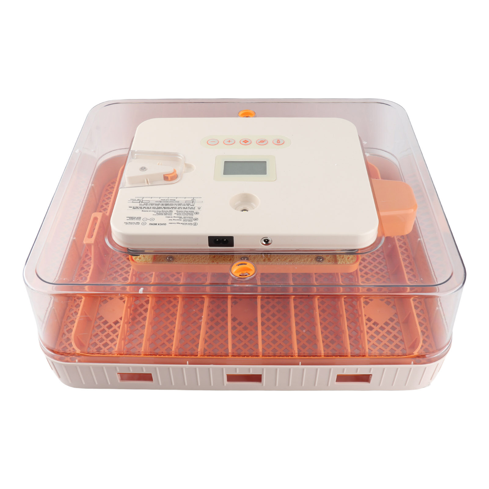 Инкубатор на 52 яйца 3-в-1 Инкубация Вылупление и выращивание цыплят ЖК-цифровой дисплей температуры и влажности Программируемый контроль влажности Автоматический поворот яиц Обратный отсчет Встроенный подсвечиватель яиц Регулируемый поддон