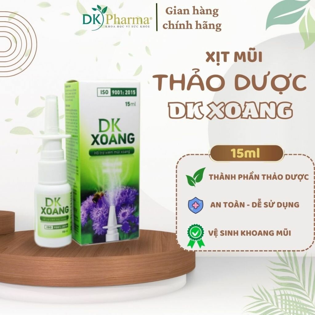 Спрей назальный DK Xoang, против гайморита, ринита, с маслами, 15мл