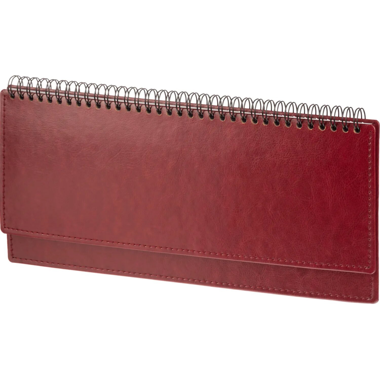 Планинг датированный 2026, бордо, 303х150 мм, 120стр, аттасне Agenda