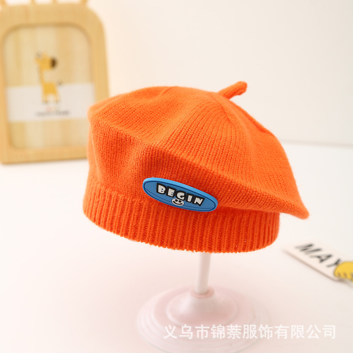 Весенне-осенний корейский вариант для мальчиков и девочек, универсальный вязаный берет ярких цветов, детская стильная повседневная шерстяная шапка, шапка художника.
