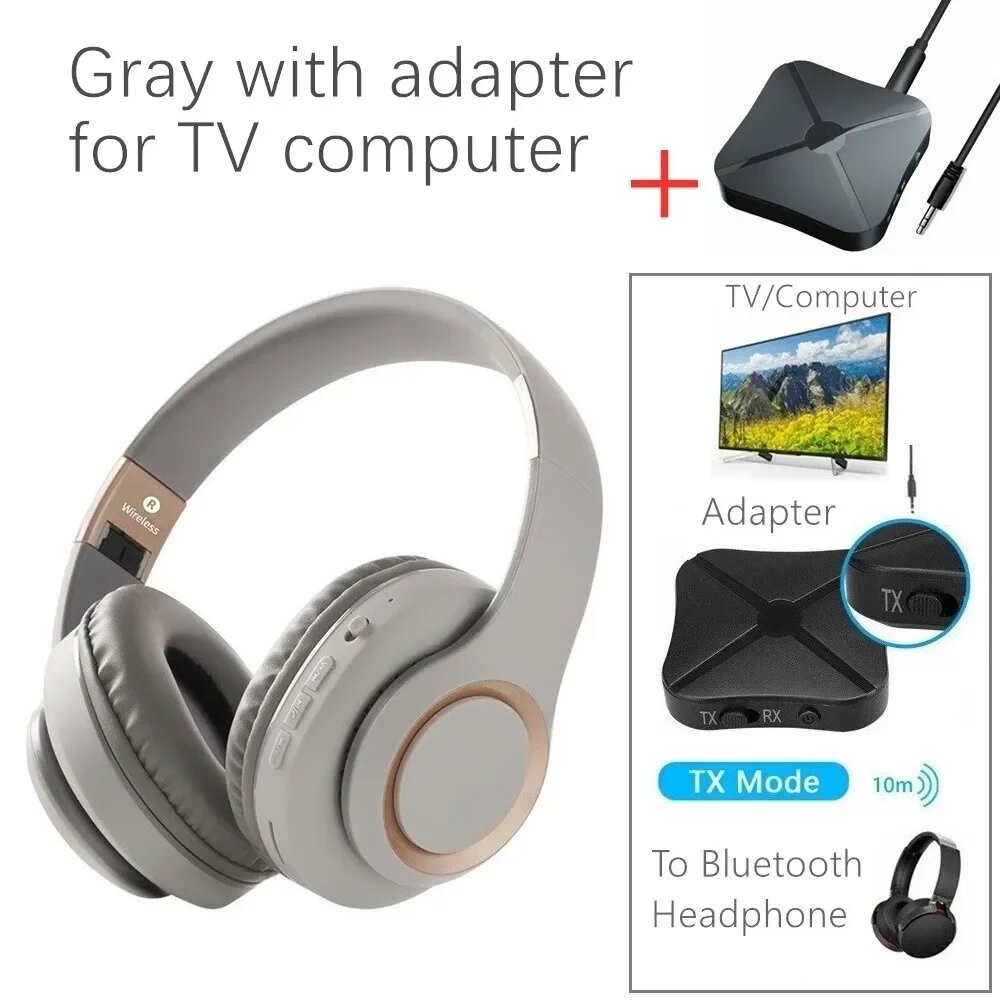 Shoumi беспроводные наушники для телевизора 812-Gray Adapter