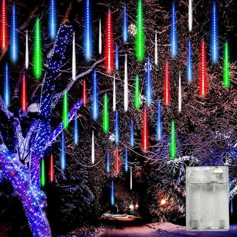 Метеоритный Дождь, Светодиодные Гирлянды, Уличные Декоративные Вечерние, Свадебные, Рождественские Елки, Украшения