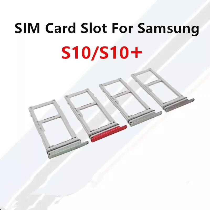 Красный лоток SIM-карт для Samsung Galaxy S10 Plus G973/G975
