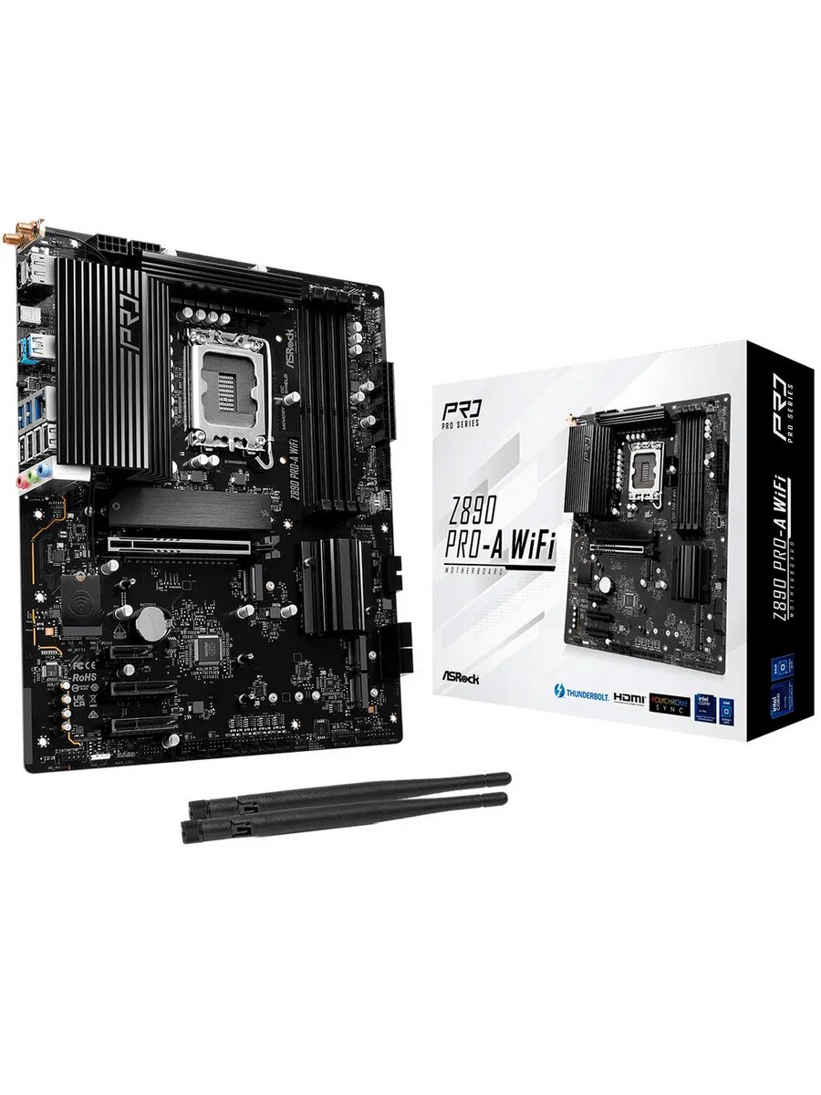 Материнская плата Z890 PRO-A WIFI LGA1851 Intel Z890 ATX RTL