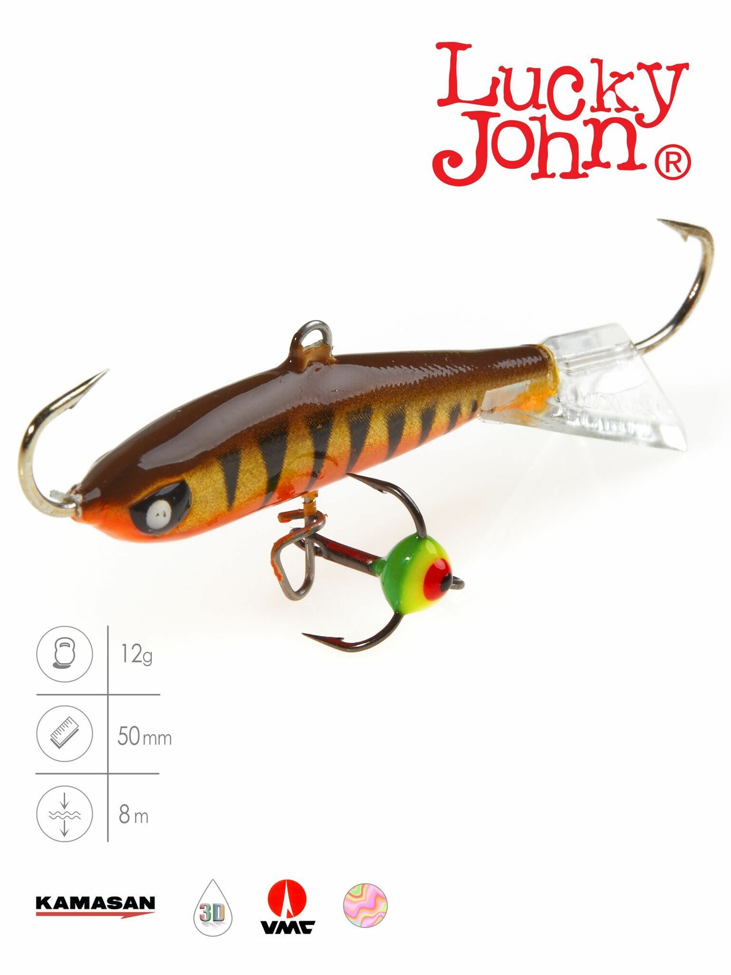 Балансир Lucky John Nordic 4+тр. 40мм/41H блистер