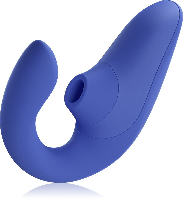 Вибратор Womanizer Blend Dual Stimulation со стимулятором клитора, цвет синий
