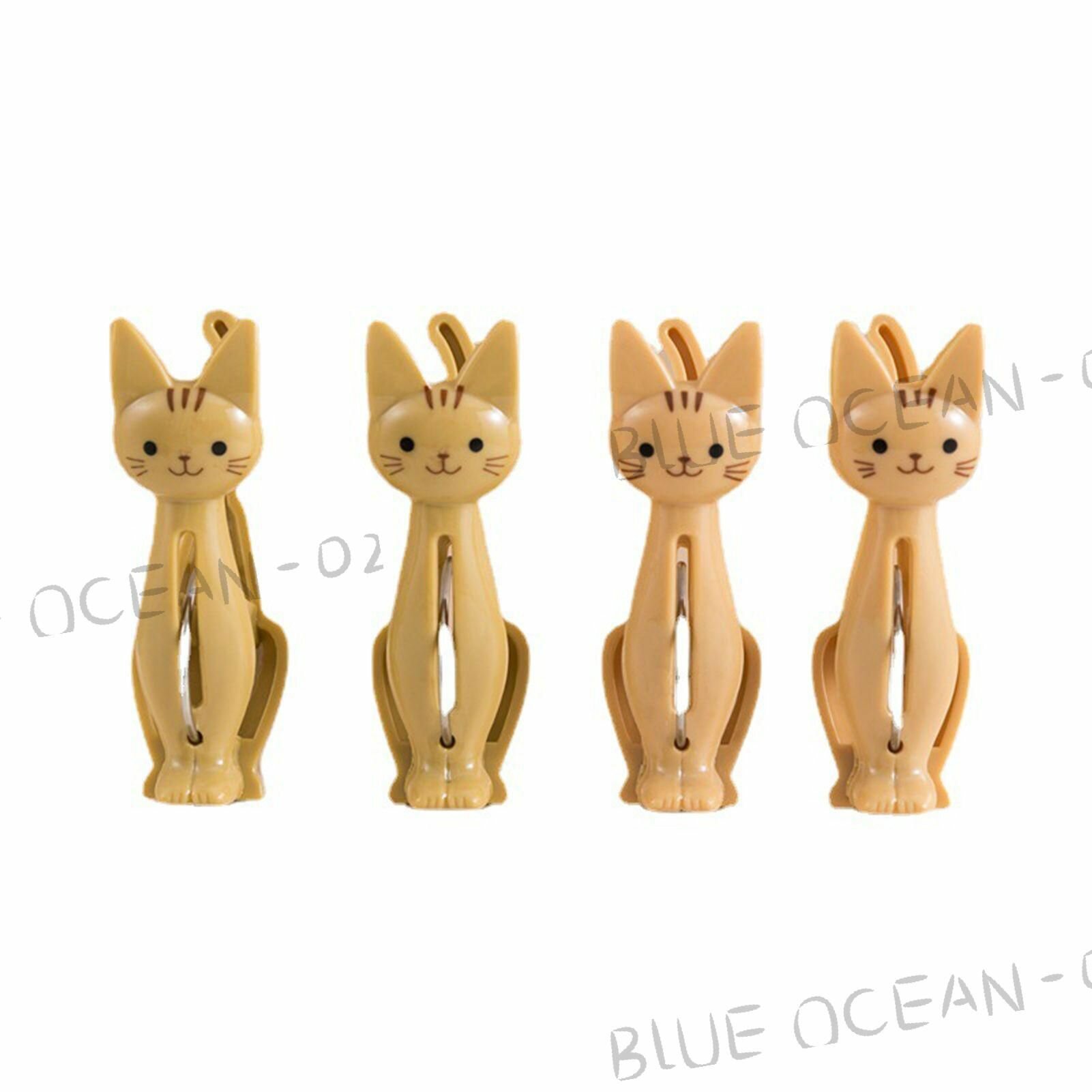 4шт. кошачьи высокоэластичные прищепки для бельяДобро пожаловать-HDJ-YG0924