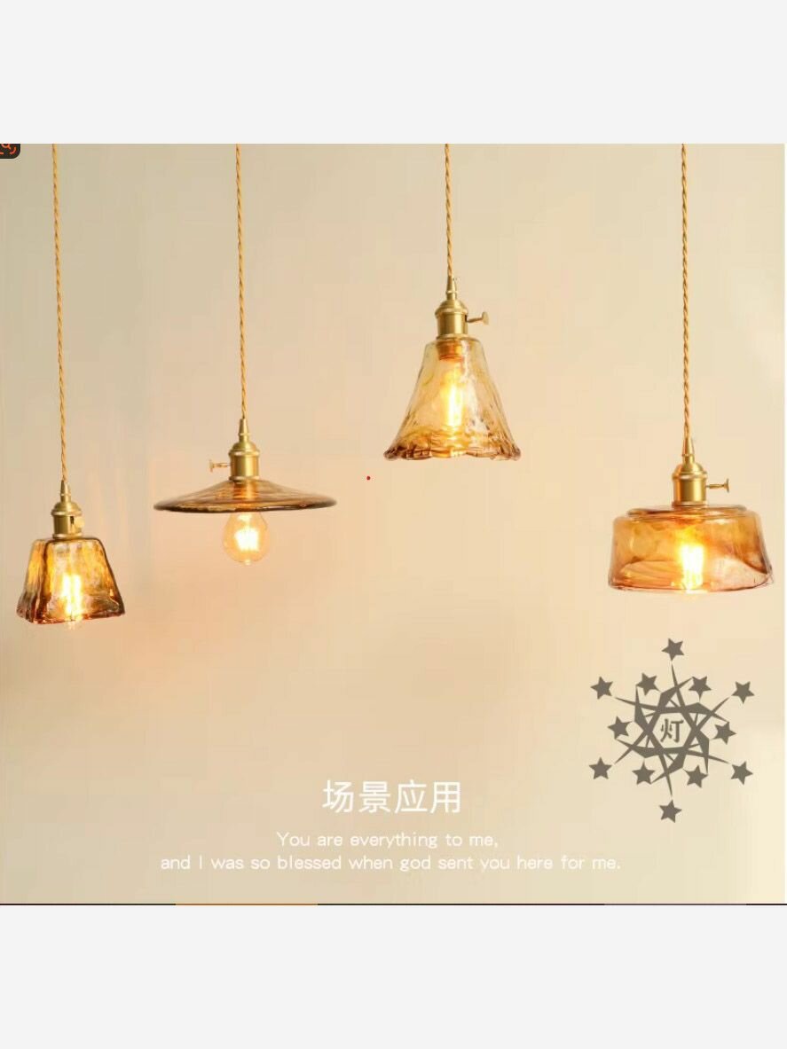 Абажур LJHI, скандинавский стиль, для разных ламп, стекло, цвет коричневый