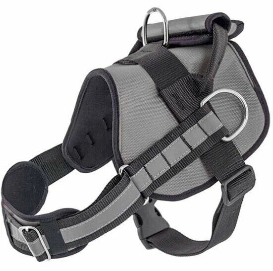 Шлейка грузовая REDPLASTIC "Kombo" 034001, для служебных собак, XL, серая