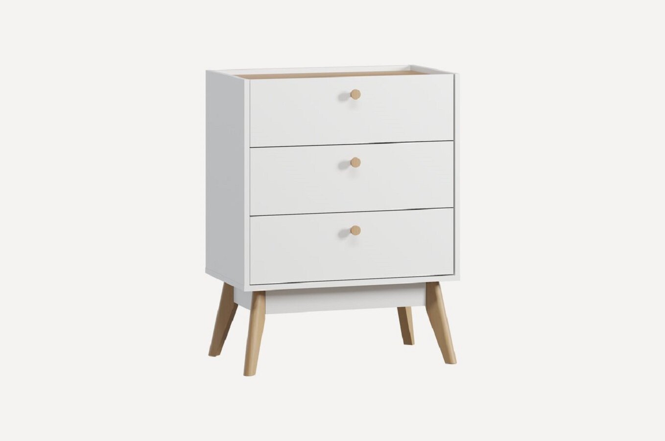 Комод Торвалль-1 White, divan.ru, 68х40х87 см, белый, лдсп