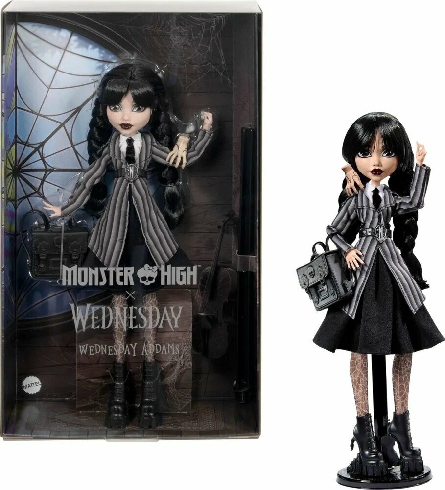 Monster high wednesday, подходящая в качестве коллекционной игрушки