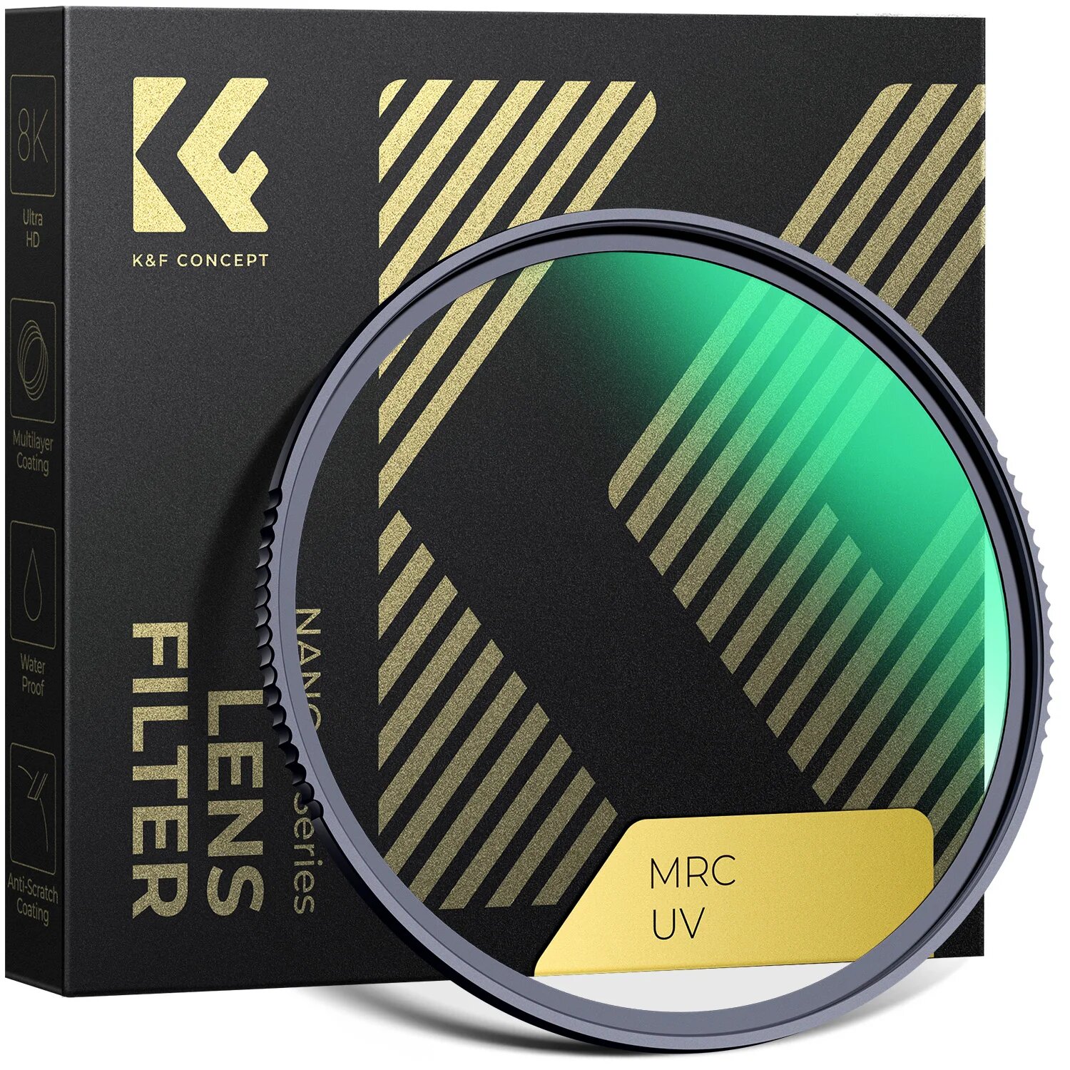 K&F CONCEPT УФ-фильтр 55mm, 28-слойный