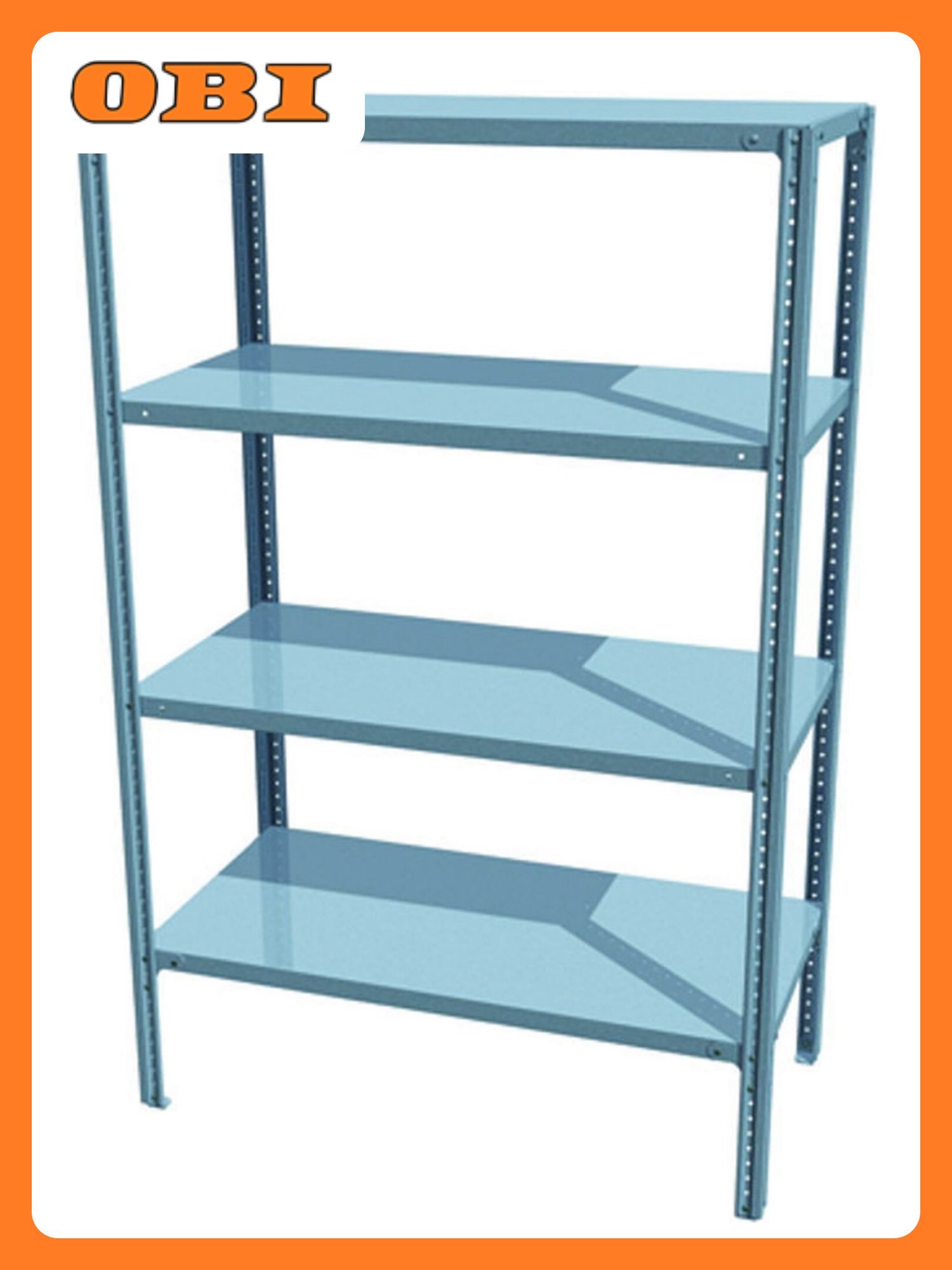 Стеллаж универсальный STRONG OMS244 металл 200х100х40 см серый