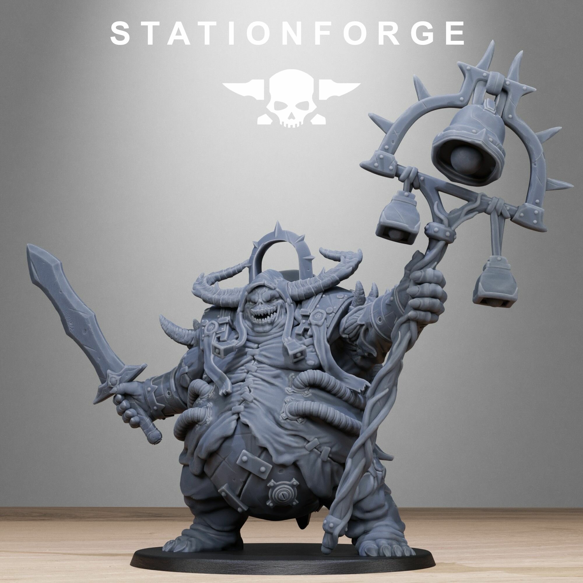 Corrupted Lord of Filth. С подставкой. Warhammer 40.000