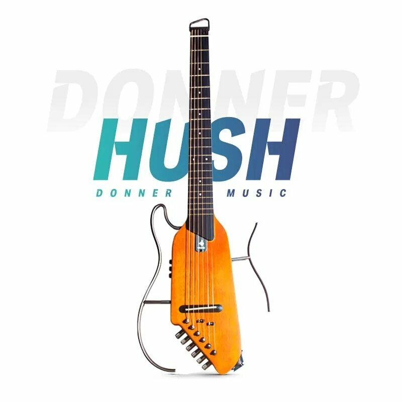 Электрогитара Donner HUSH-I PRO/HUSH-I/HUSH-X/HUSH-C, бесшумная гитара, портативная гитара для путешествий 6-струнная