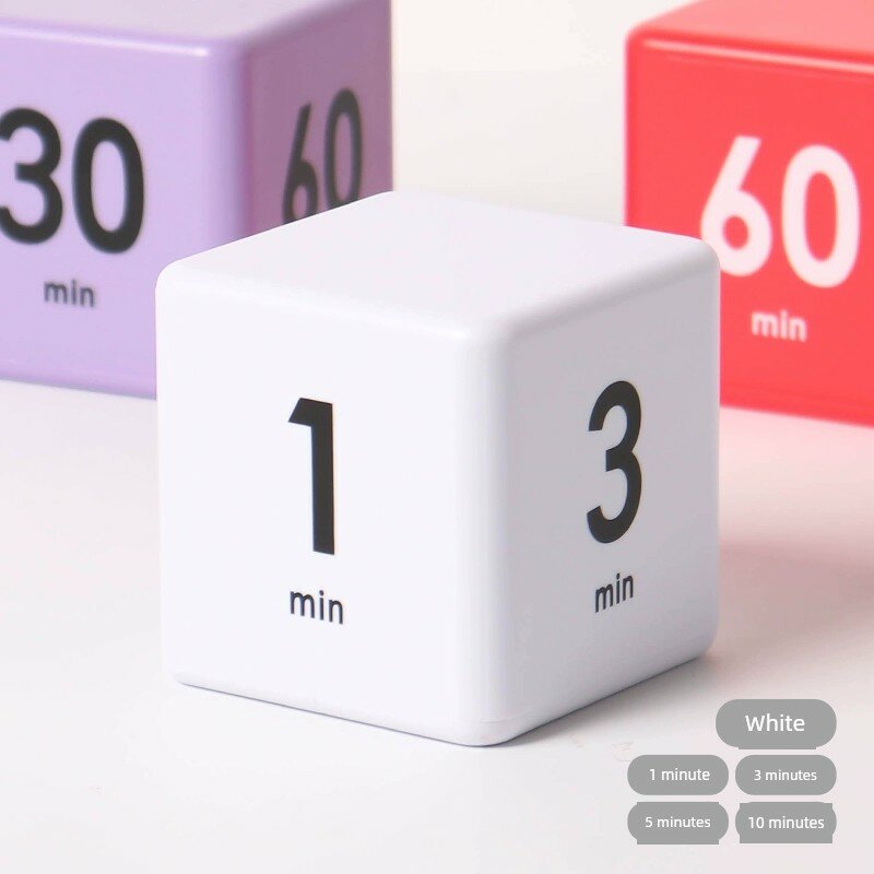 Куб-таймер для эффективного управления временем: часы-песочные для учебы, работы, кухни, напоминания, решения задач для