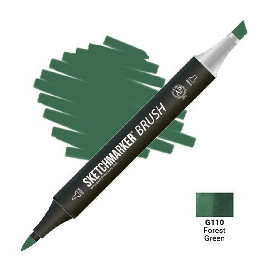 Маркер художественный SketchMarker Brush Pro, G110 Forest Green (SketchMarker G110)