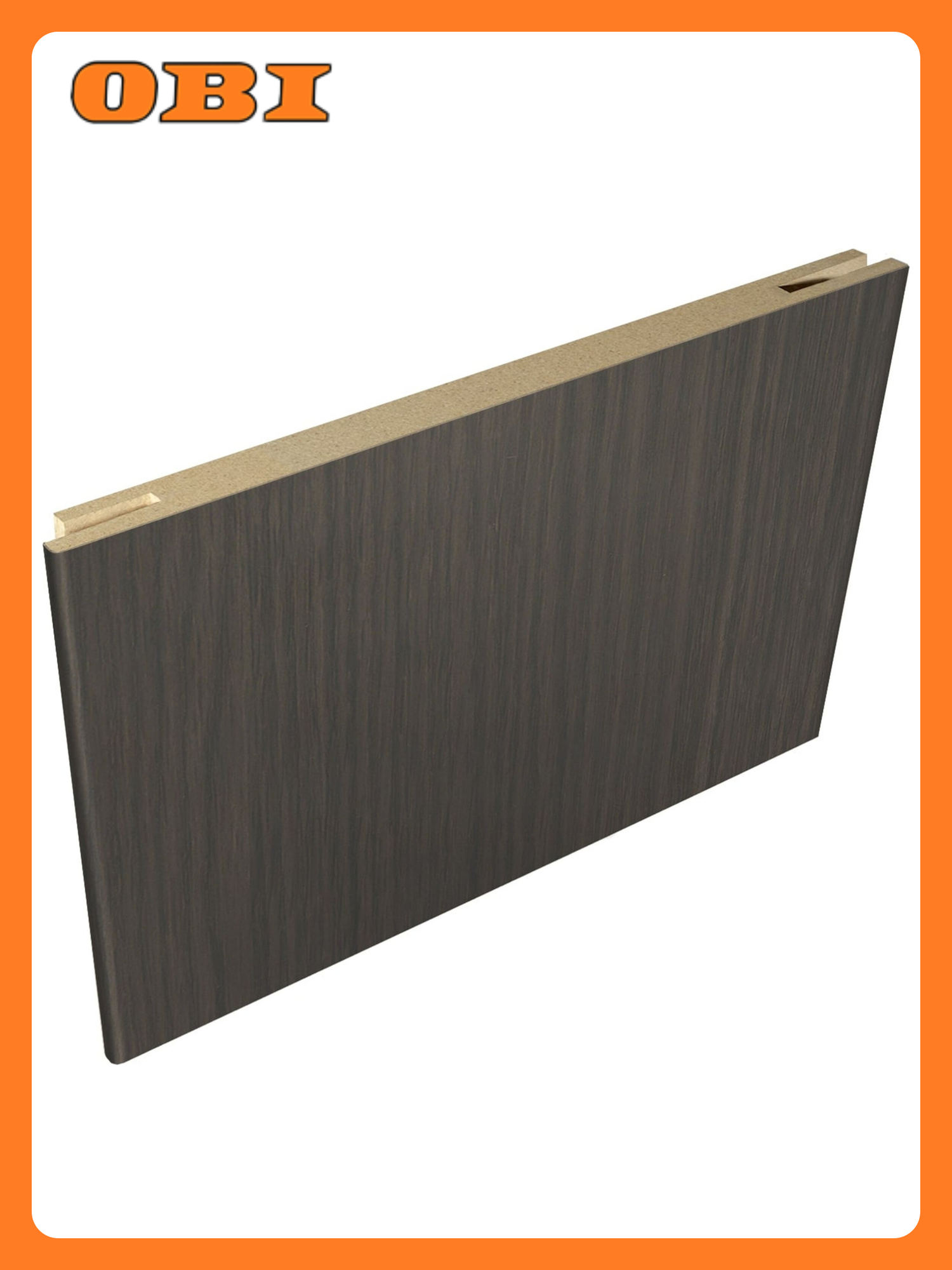 Доборная планка Дакота, МДФ, телескопическая, коричневая, 150x210 см