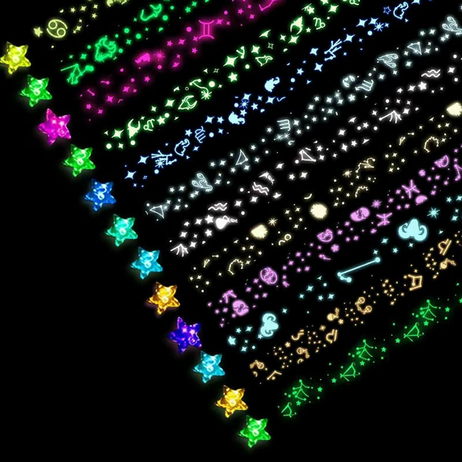 420 штук звездной бумаги, светящиеся оригами