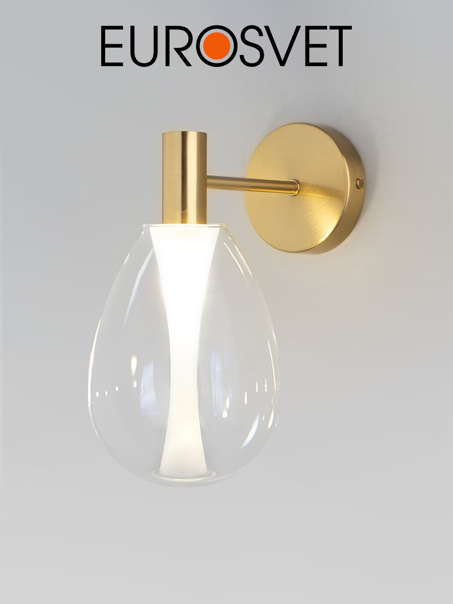 Бра / Настенный светильник Eurosvet Magma 60175/1, G9, 20 Вт, цвет латунь