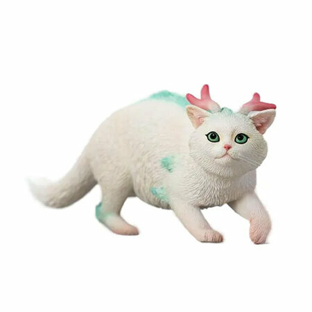Фигурка в масштабе 1/6 - Котик-дракон (белый) - JXK