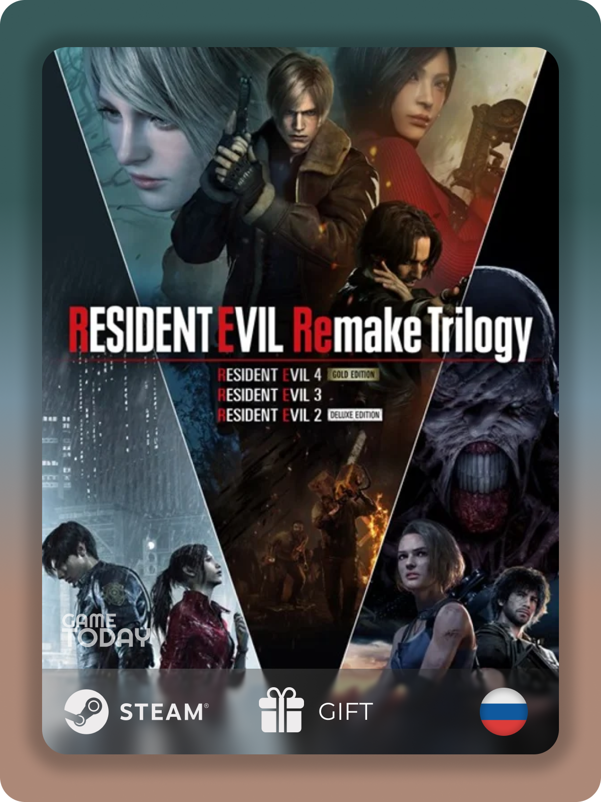 Resident Evil Remake Trilogy | Игра в Steam | PC | Steam Deck | Отправка подарком | Регион активации Россия