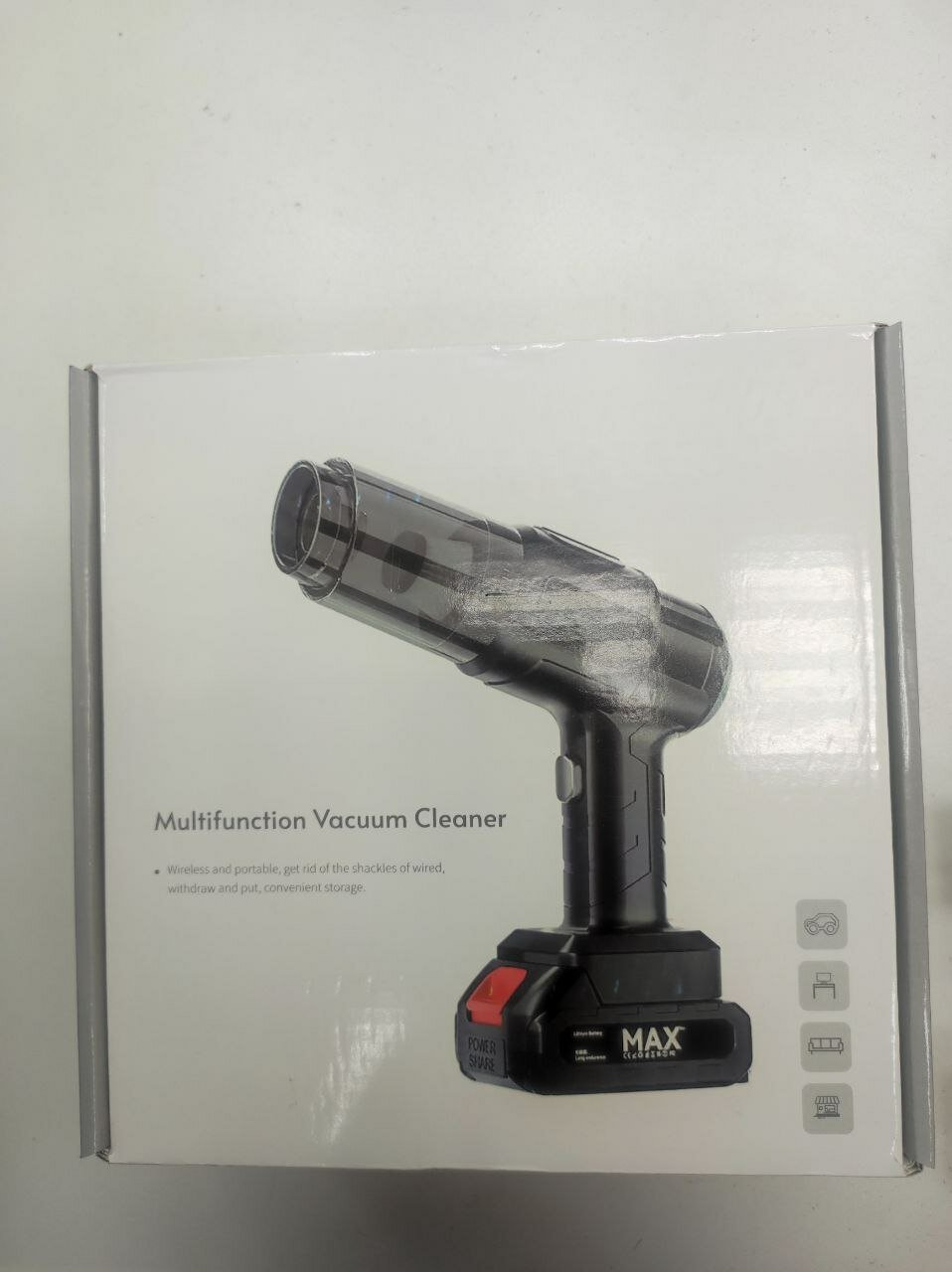 Пылесос автомобильный, 2 в 1, для авто и дома, мощный, автопылесос Max