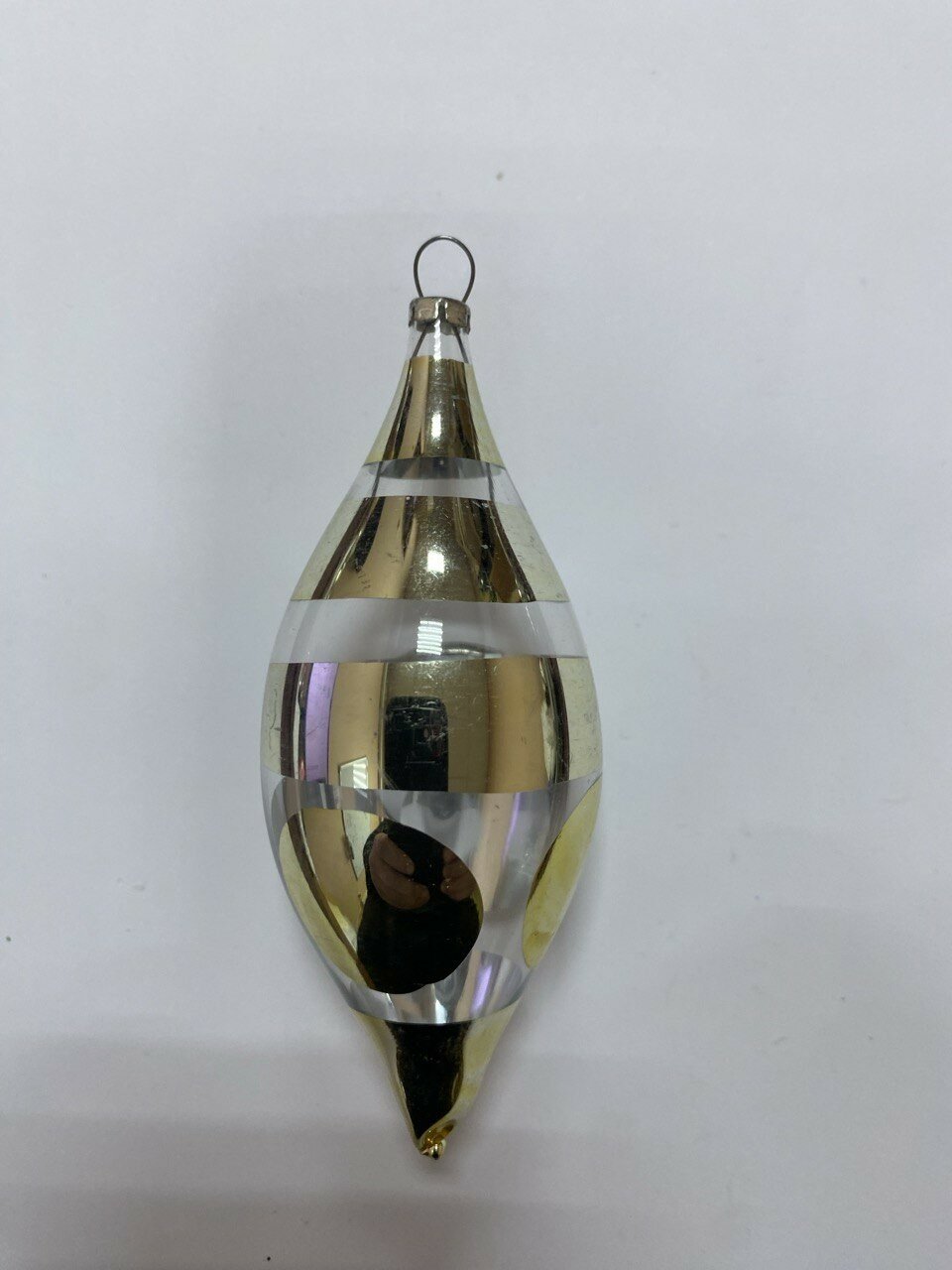 Игрушка на елку Сосулька "глинка"